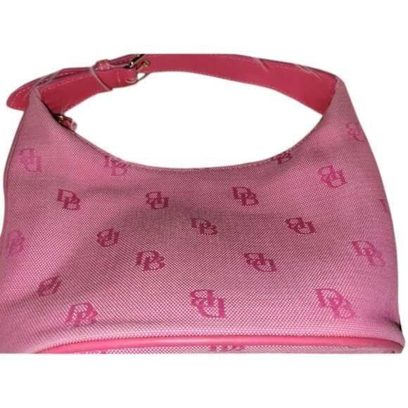Dooney & Bourke | Bags | Dooney And Bourke Logo Canvas Crescent Bag Euc ...